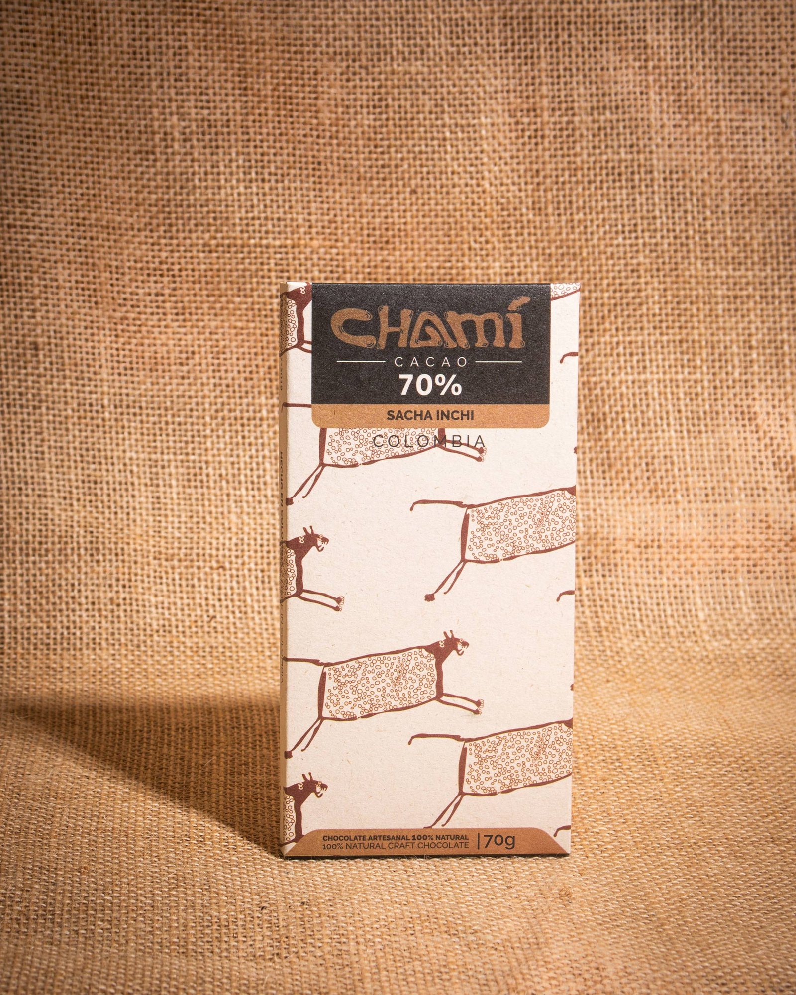 Barra de Chocolate al 70% con Sacha Inchi - Chami Cacao